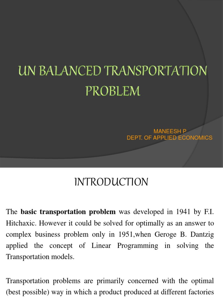 Minimizing transportation costs | PDF | Demand | Linear Programming