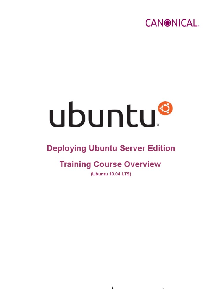 Ubuntu Server Deployment Course | PDF | Computers