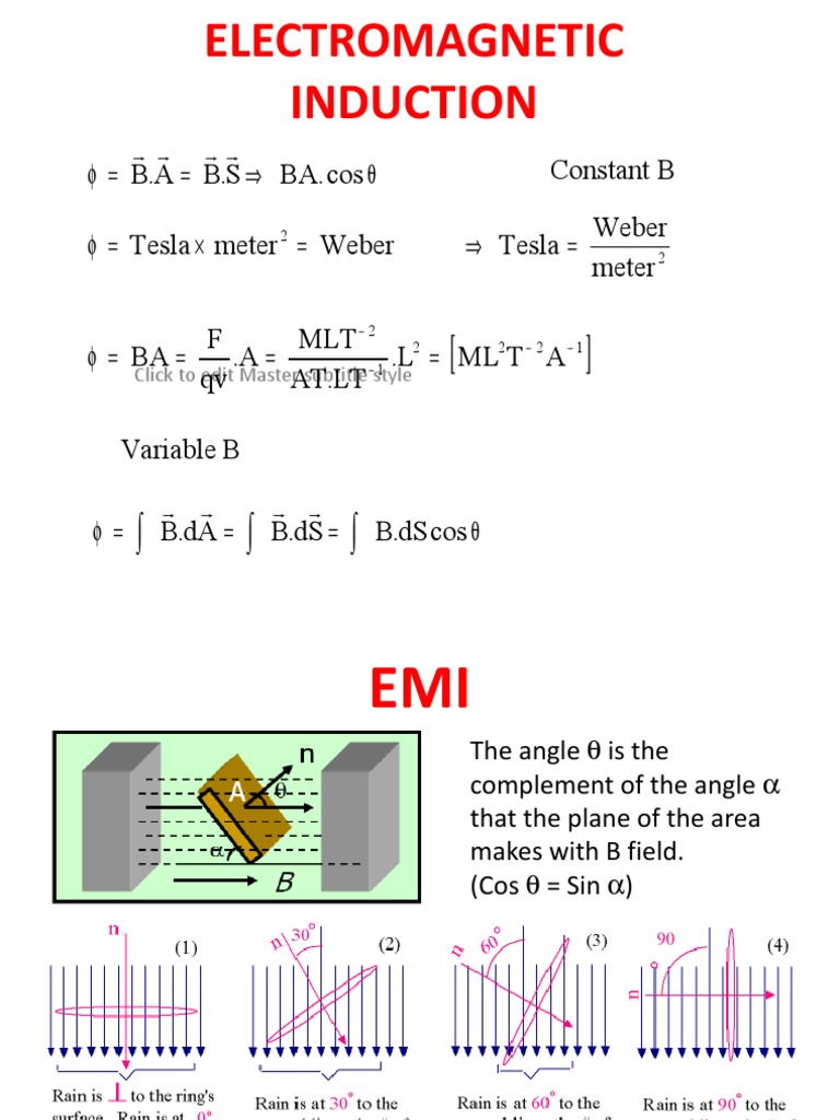 Emi Notes | PDF | Electromagnetic Induction | Inductance