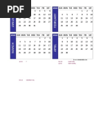 Mud Up Calendar - 2017 | PDF