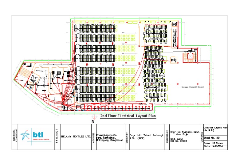 2Nd Floor Electrical Layout Plan: Finishing Table | PDF