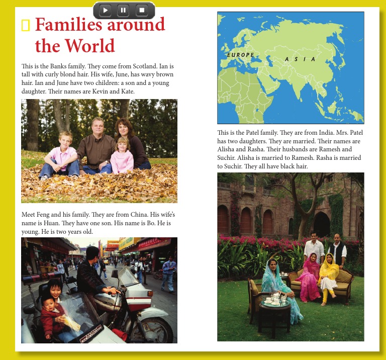 Families Around The World Collage