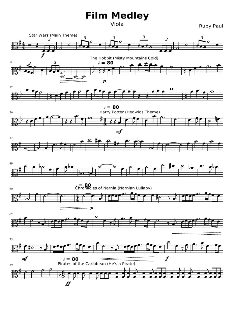 Film Medley Pdf Pdf Setting Continuity Fiction