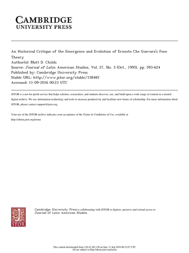 Child. An Historical Critique of The Emergence and Evolution of Ernesto ...