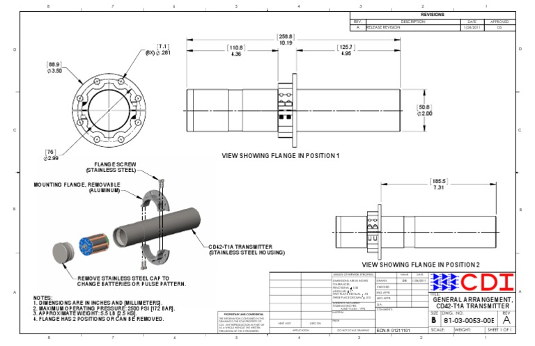 81-03-0053-00e (General Arrangement Cd42-T1a Stainless Steel Screw Cap ...