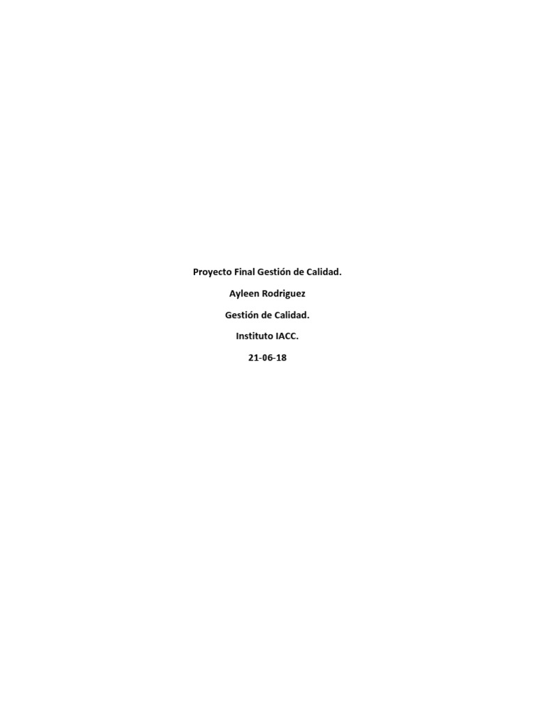 Ayleen Rodriguez Proyecto Final | PDF | Planificación estratégica ...