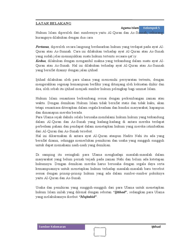 Memahami Ijtihad dalam Islam | PDF