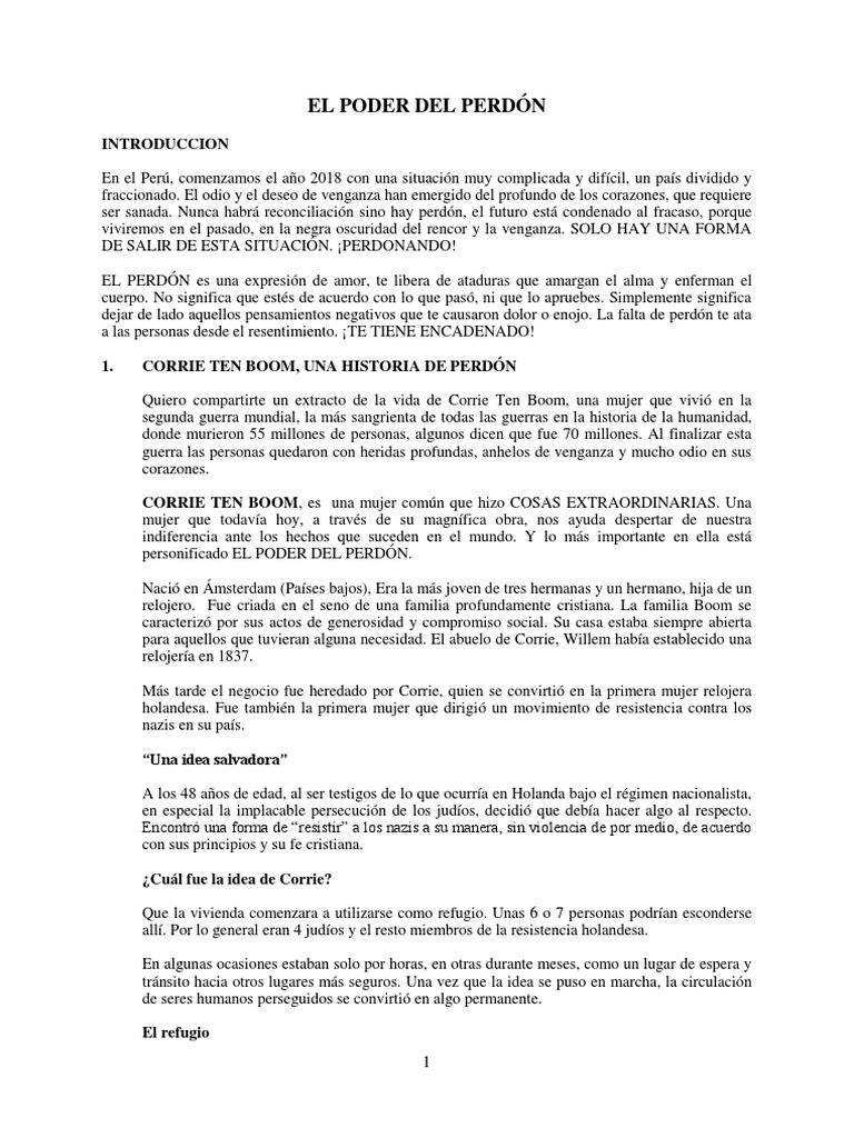 El Poder Del Perdon - Completo | PDF | Perdón | Violencia