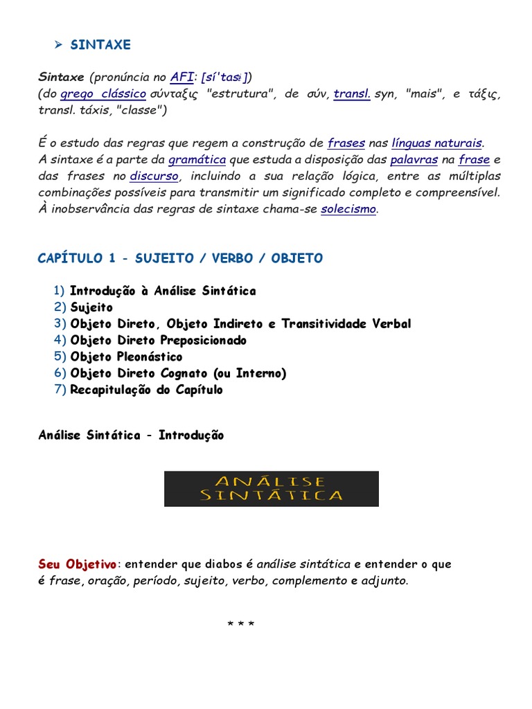 Estudar | PDF | Assunto (gramática) | Predicado (gramática)