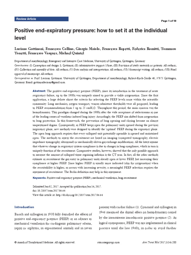 Lachamann Peep PDF | PDF | Lung | Respiration