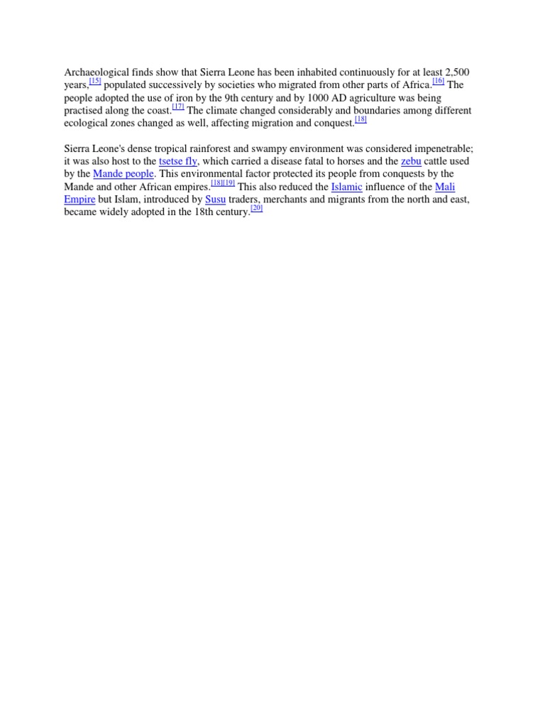 Sierra Leone History Part 6 | PDF