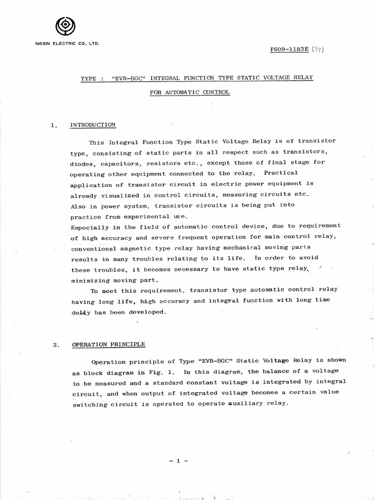 Instruction Manual AVR (NISSIN EVR-BGC) | PDF
