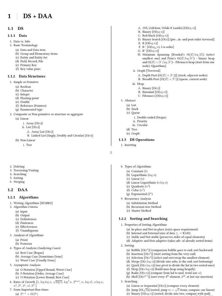 1 Ds + Daa: 1.1.1 Data | PDF | Applied Mathematics | Combinatorics 1 Ds + Daa: 1.1.1 Data | PDF | Applied Mathematics | Combinatorics