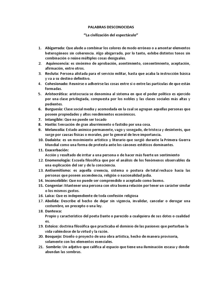 Palabras Desconocidas | PDF | utopía | Science