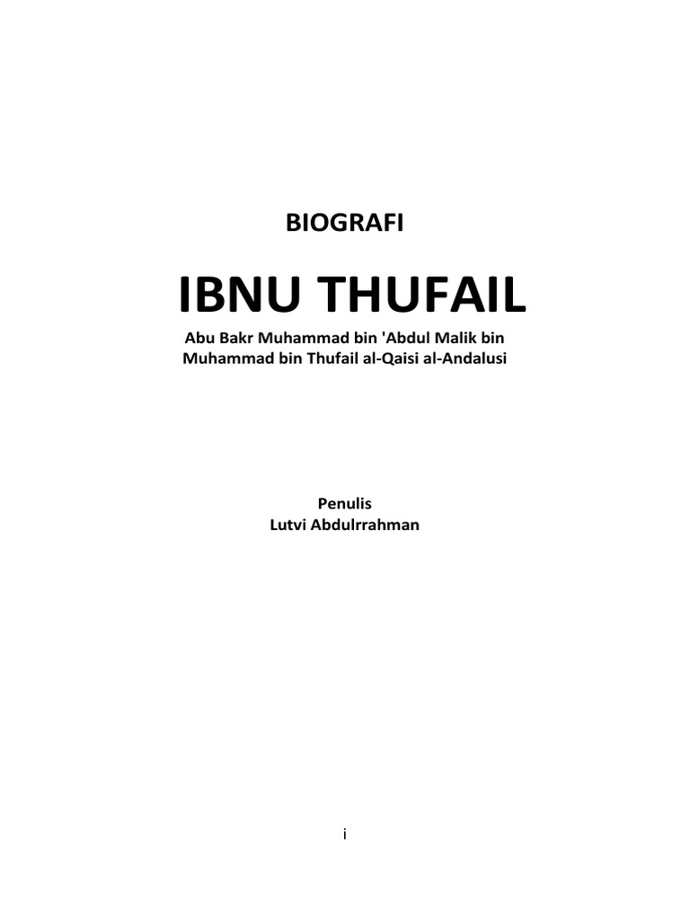 Filsafat Ibnu Thufail | PDF