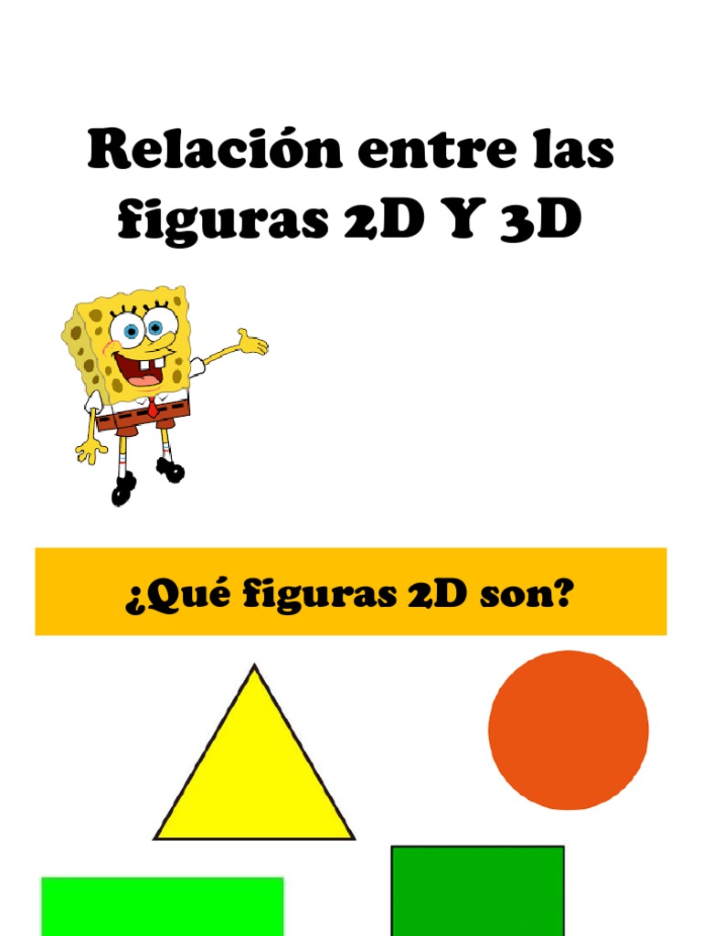 Relación Figuras 2D y 3D | PDF | Métodos y materiales de enseñanza