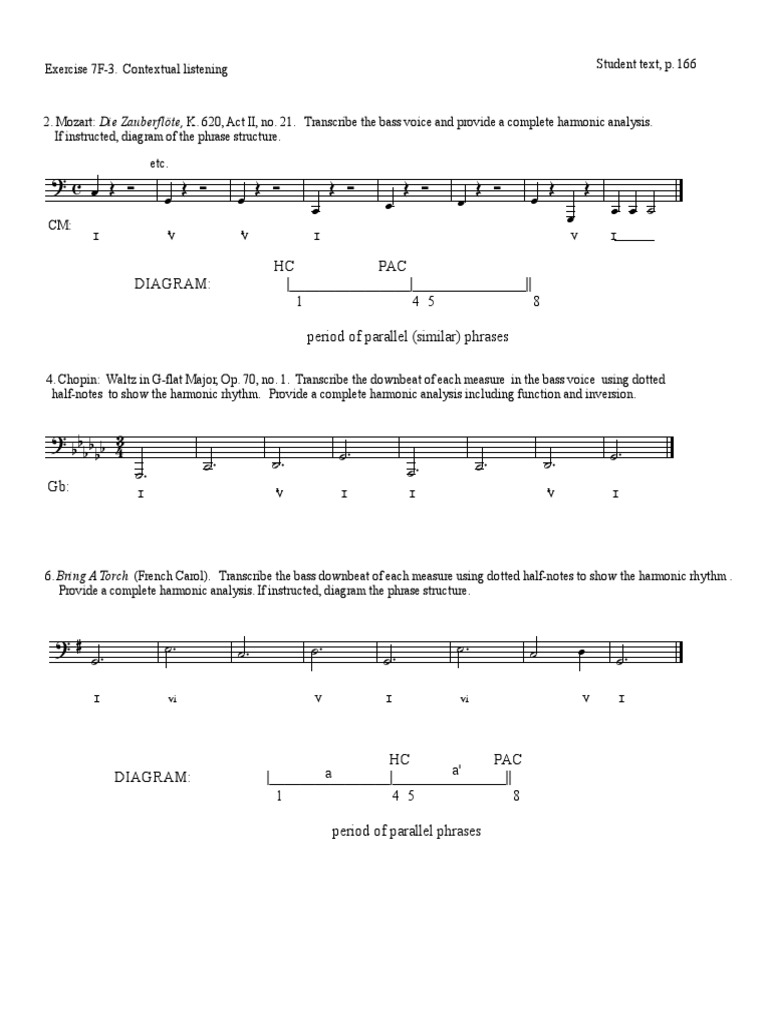 HC PAC Diagram: - 1 4 5 8 Period of Parallel (Similar) Phrases | PDF ...