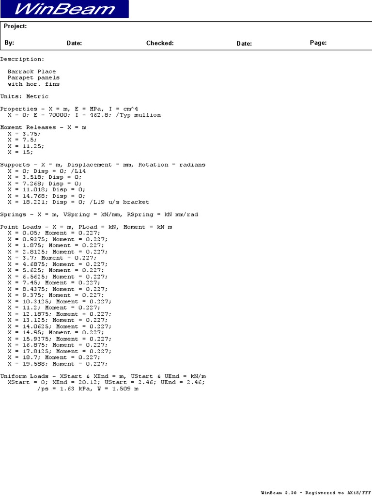 Structural Analysis of Continuous Beam | PDF | Structural Engineering ...