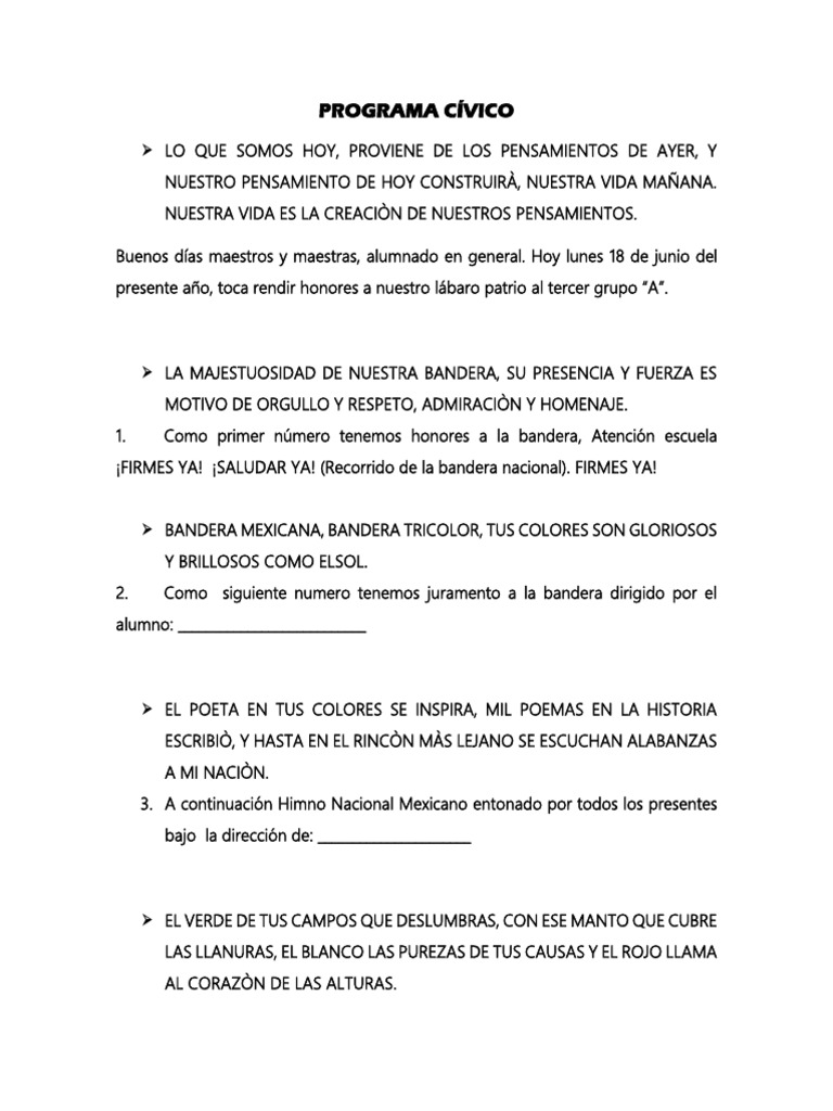 Programa Cívico - Okdocx | PDF | Agitación