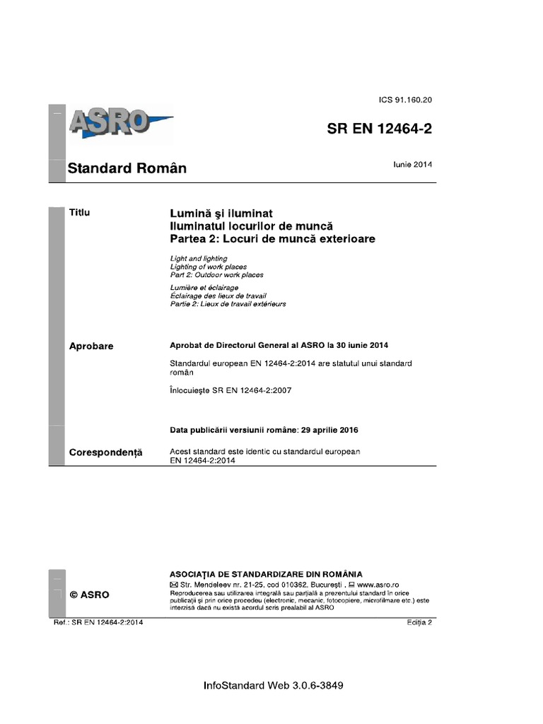 12464-2 SR en Iluminat Exterior | PDF