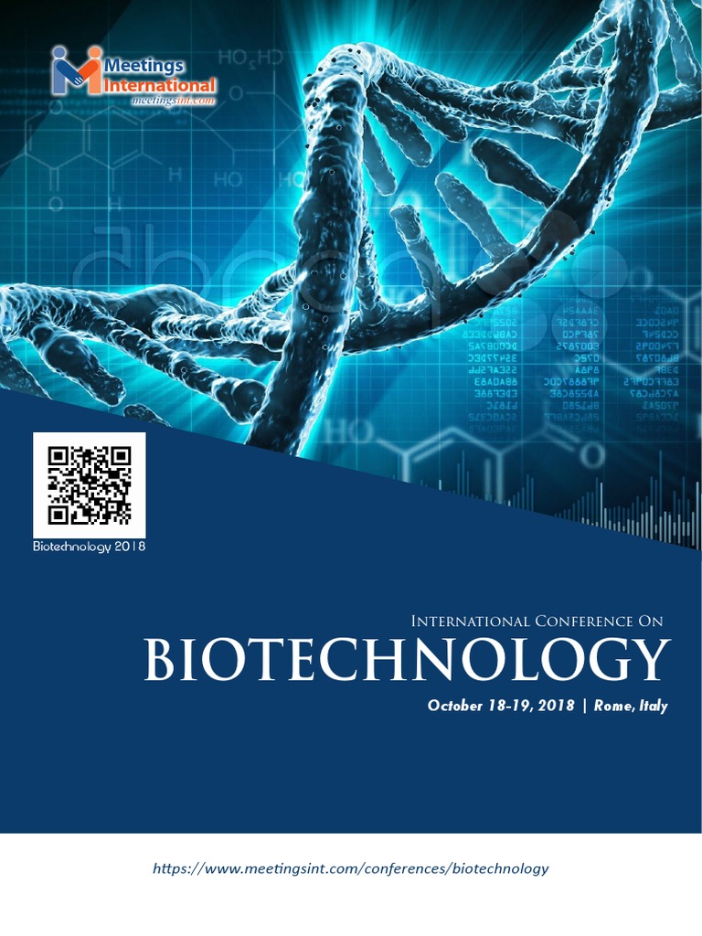 Biotechnology 2018 Conference Brochure | Download Free PDF ...