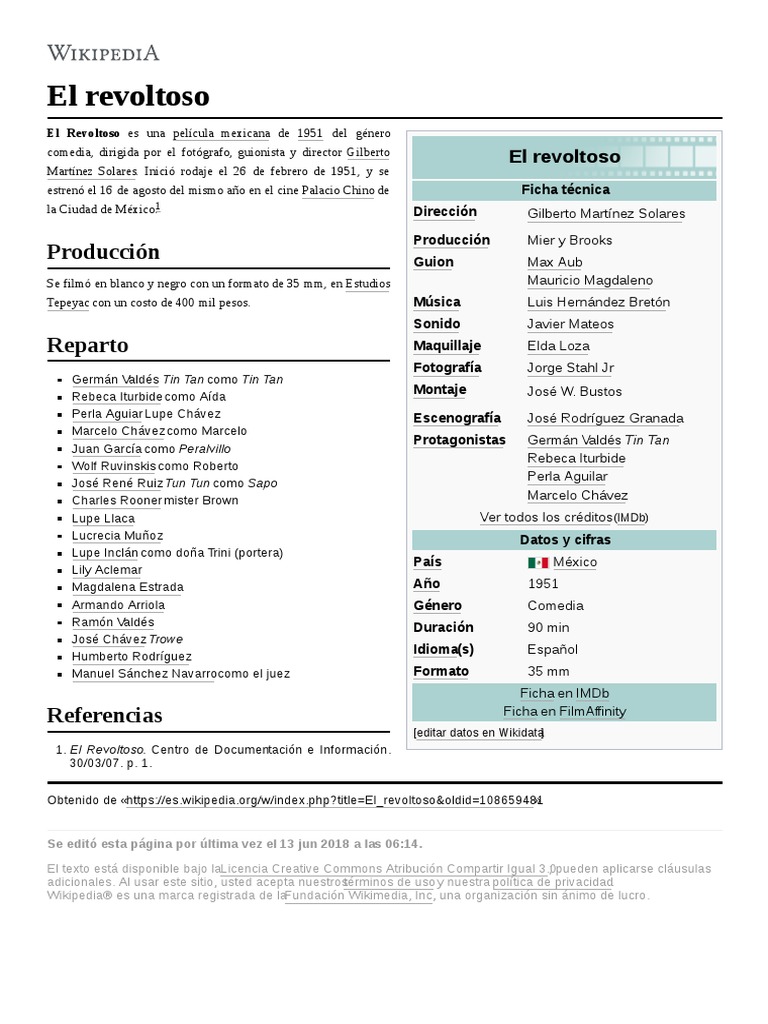 El Revoltoso | PDF | Ocio