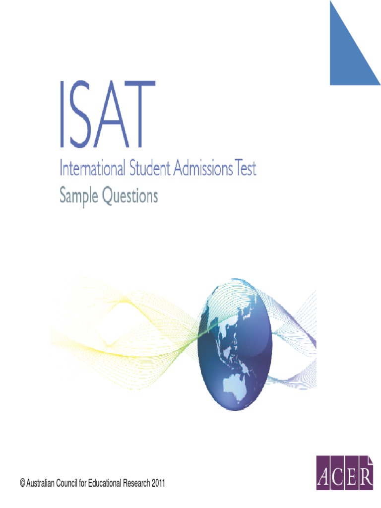 Australian Council For Educational Research ISAT Sample Questions PDF | PDF | Heat | Planets