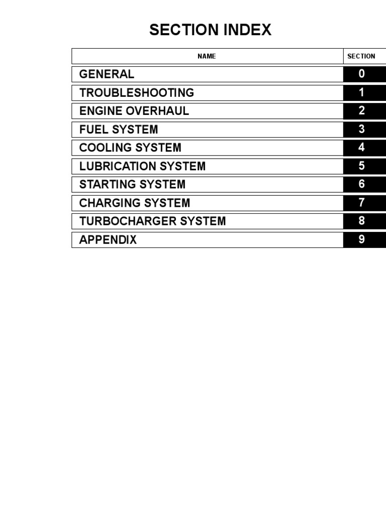 Hino N04C Engine Specifications Manual | PDF | Screw | Diode