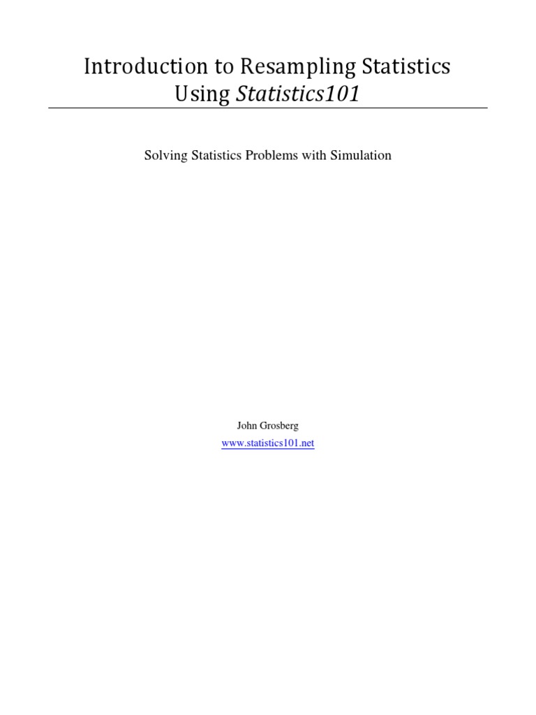 Quick Reference | PDF | Probability Distribution | Resampling (Statistics)