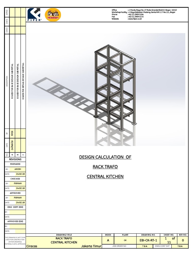 Rack Trafo Simulation Report | PDF | Strength Of Materials | Chemistry