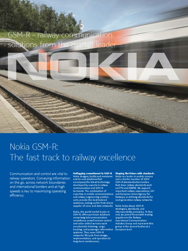 Nokia GSM-R Brochure en | Download Free PDF | Computer Network | Lte ...