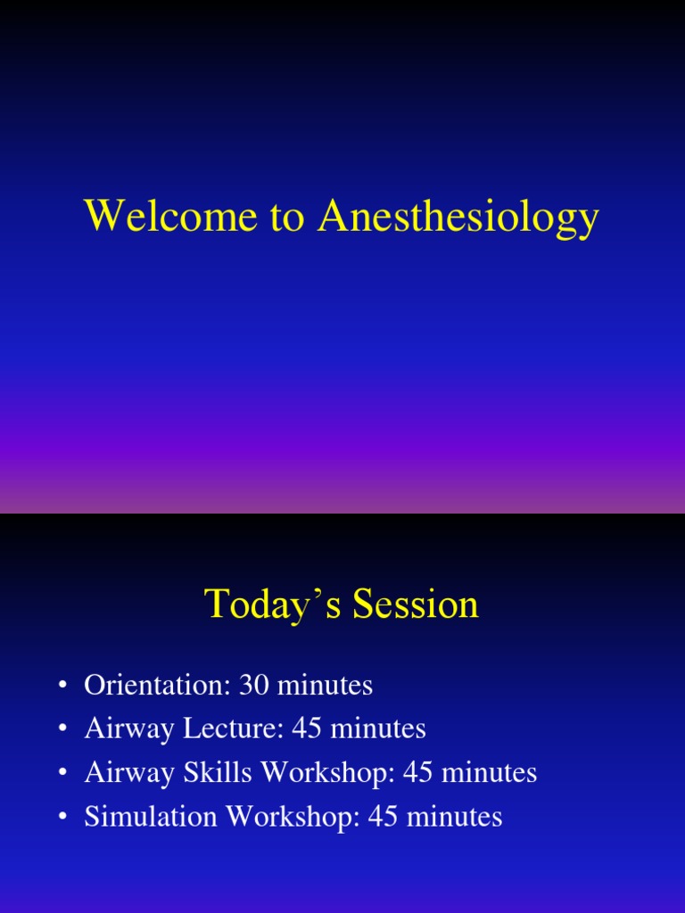 Anesthesiology Rotation Guide | PDF | Anesthesia | Medical Specialties