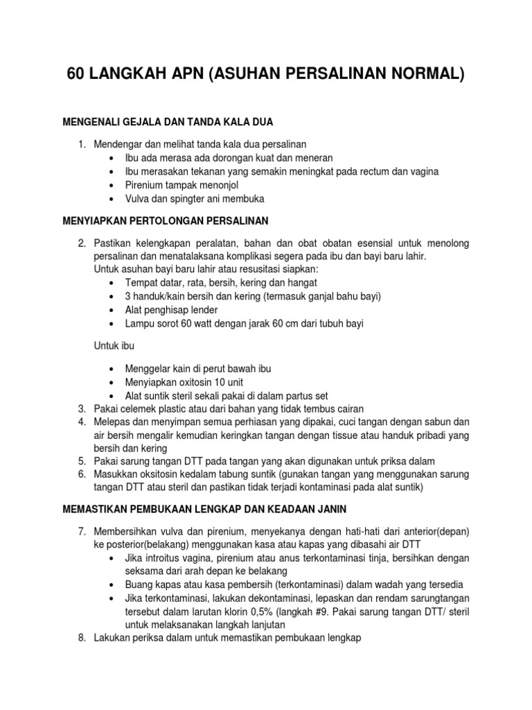60 Langkah APN | PDF