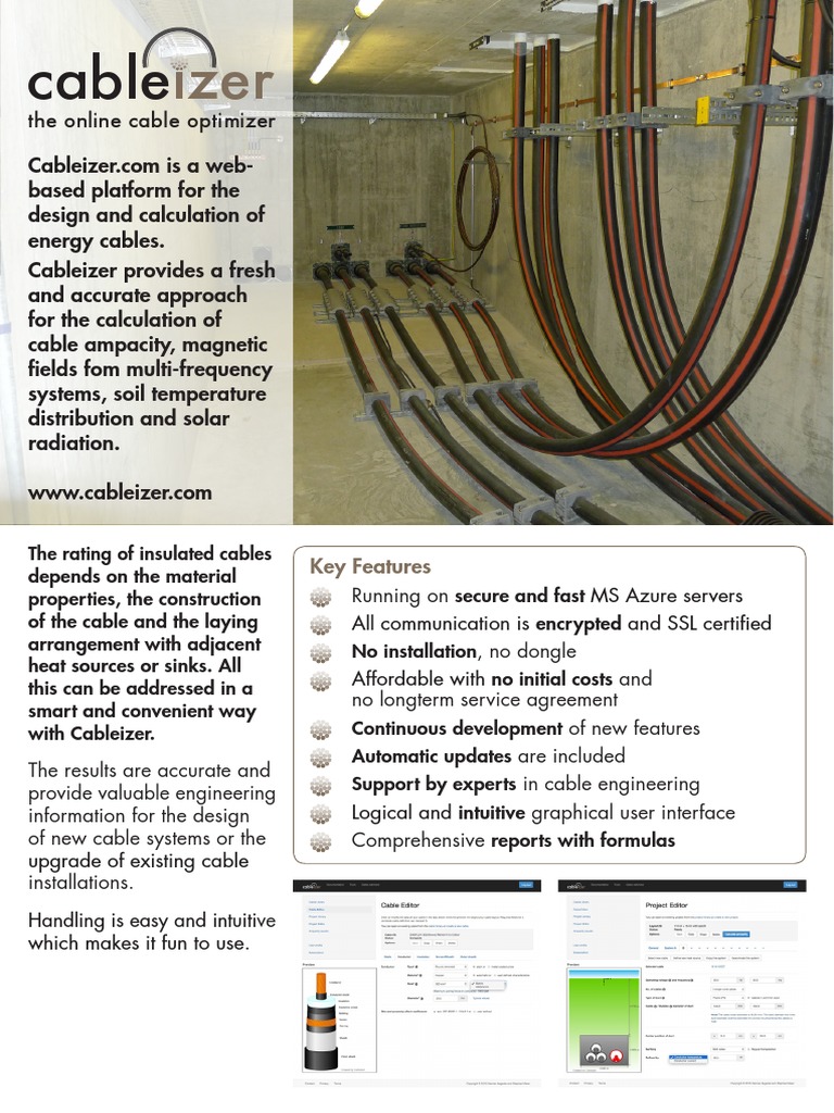 Cableizer Flyer 2016 | PDF | Computing | Software