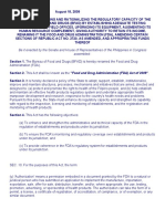 RA 9711 - FDA Act | PDF