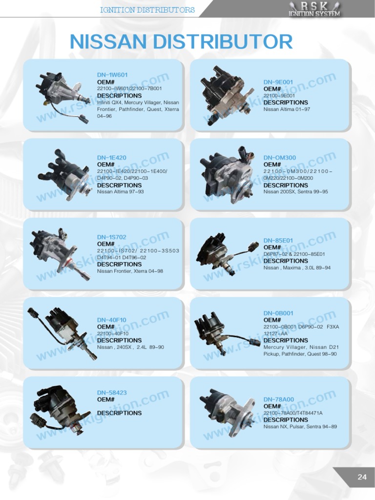 Nissan Distributor | Download Free PDF | Vehicles | Car