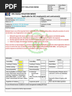 Pre Mob Checklist | PDF | Safety