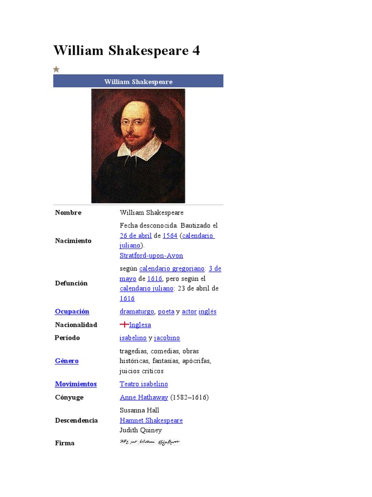 William Shakespeare 4 Fritz | PDF | Literatura china | William Shakespeare