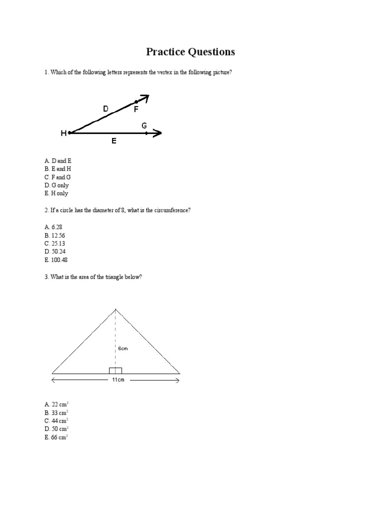 Geometry GED | PDF