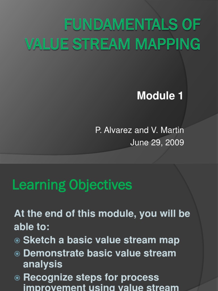 Value Stream Mapping Fundamentals | Download Free PDF | Goal | Waste
