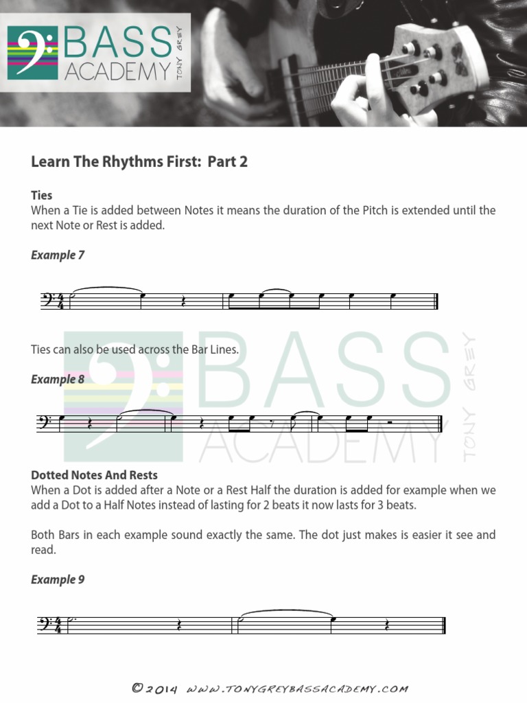 Learn The Rhythms First: Part 2: Example 7 | PDF