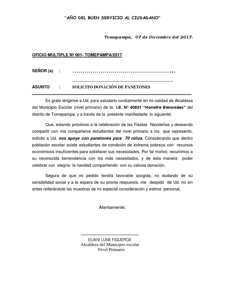 Oficio Navidad | PDF | Navidad