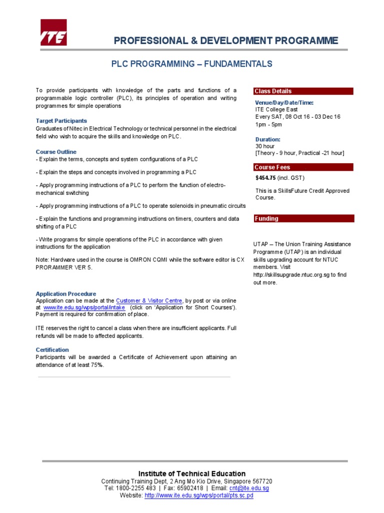 PLC Programming Fundamentals PDF | PDF | Programmable Logic Controller ...
