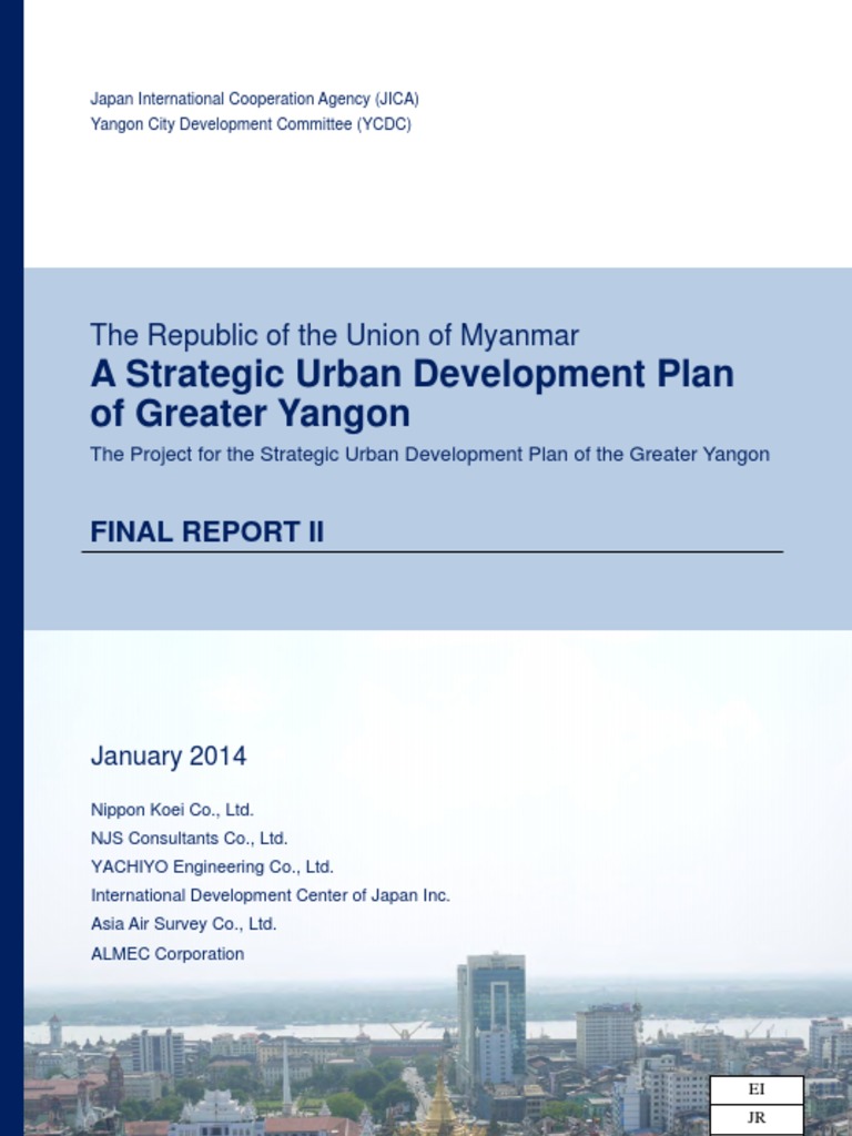 A Strategic Urban Development Plan for Greater Yangon: Final Report II ...