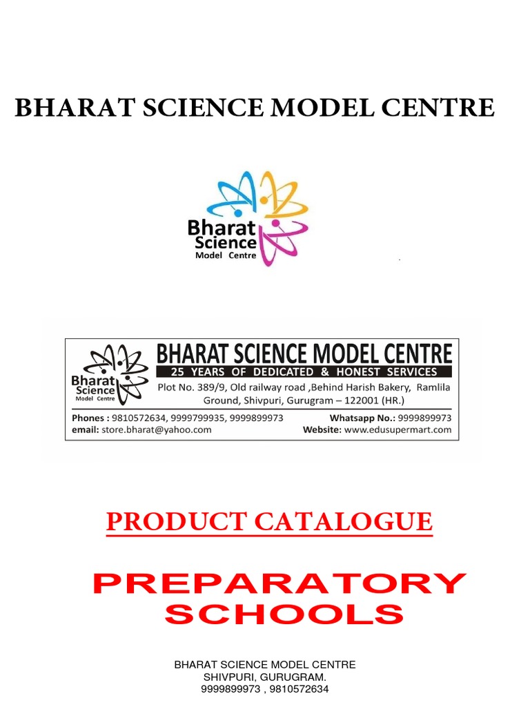Bharat Science Model Centre Product Catalogue Featuring Educational ...