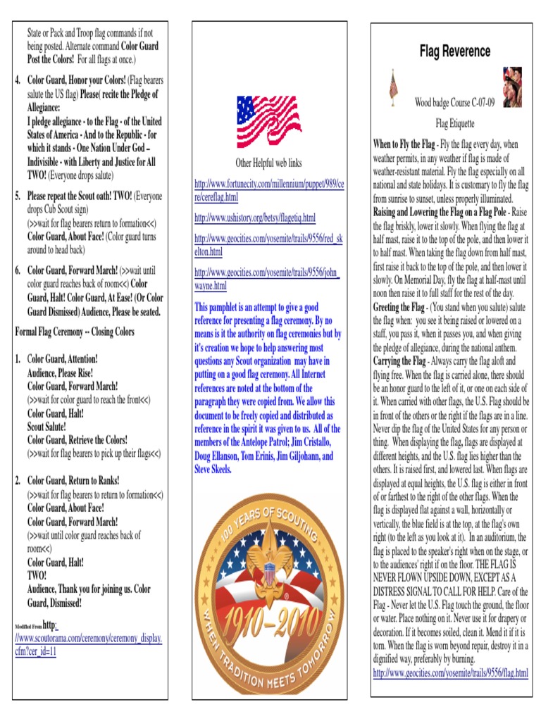 Flag Pamfle2t PDF | PDF | Flag | Flag Of The United States