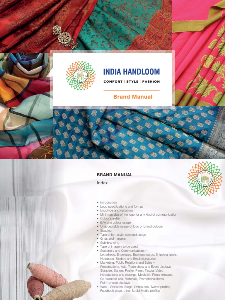 India Handloom Brand Guidelines | PDF | Logos | Advertising