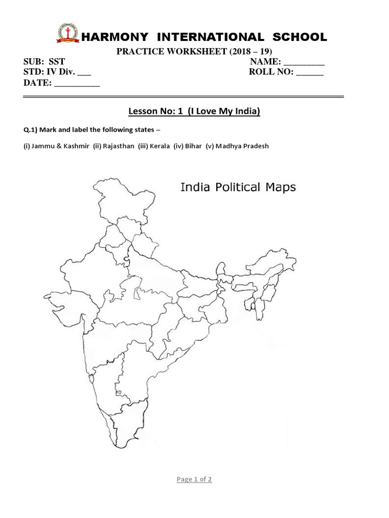 SST IV Work Sheet Fourth Ab (2018 - 19) PDF | PDF