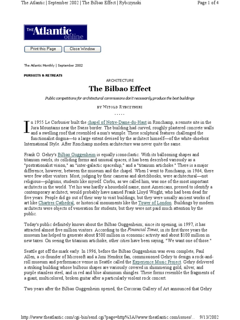 The Bilbao Effect: Chapel of Notre-Dame-du-Haut | PDF | Art Media | Design