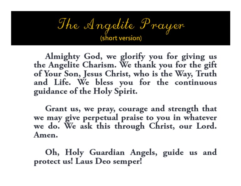 Angelite Prayer | PDF | Religion & Spirituality